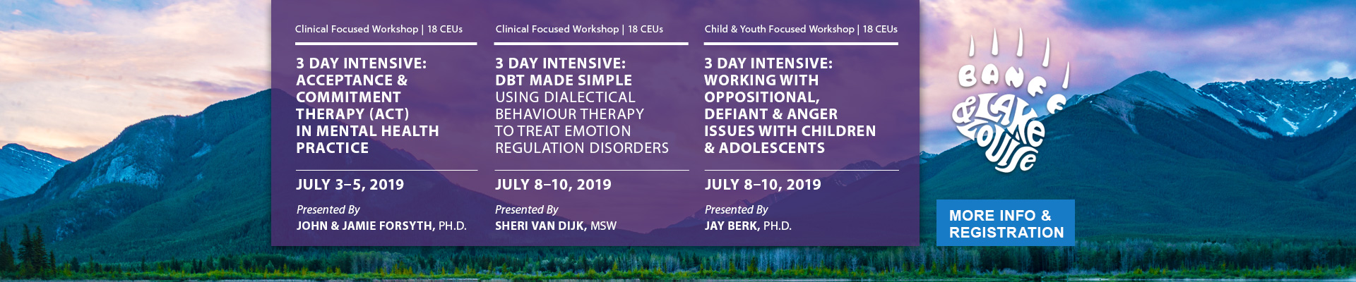 Quality Workshops for Mental Health & Education Professionals