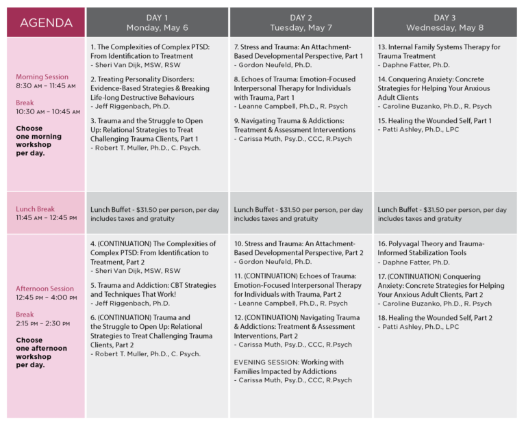 The Western Canada Trauma Conference: Healing and Treating Traumatic ...